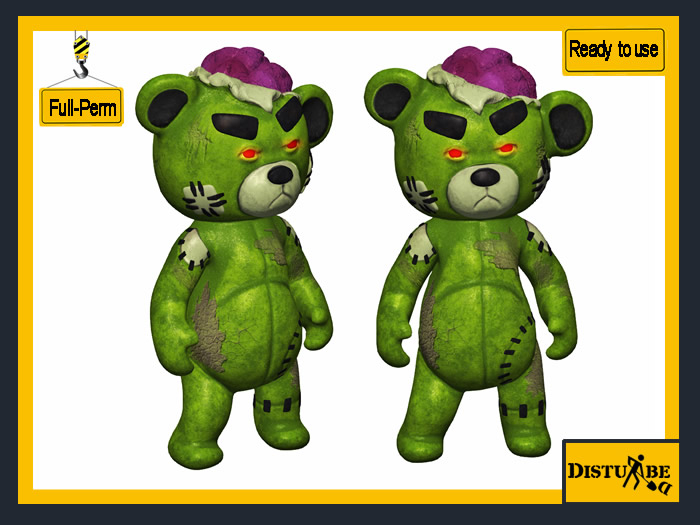 Second Life Marketplace - ::DisturbeD:: The Zombie Teddy Halloween ...