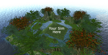 Second Life Marketplace - Garden MEADOW Sim Surround (Full Sim Surround)