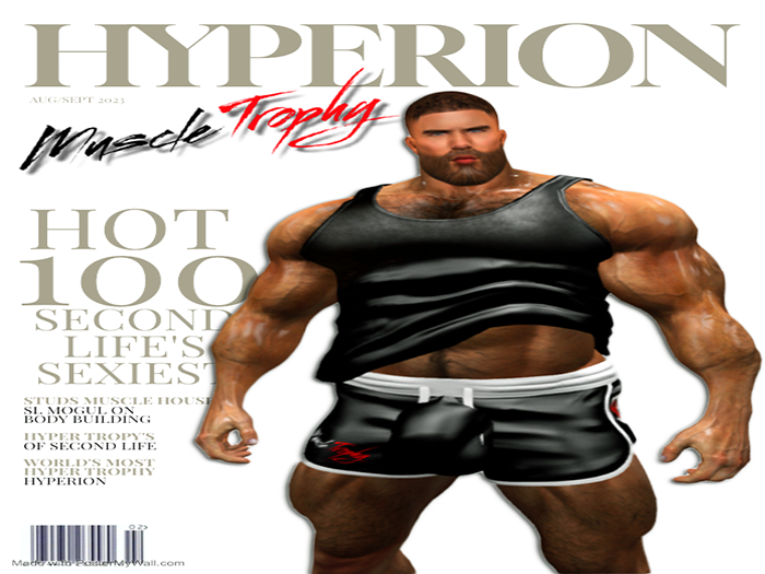 Second Life Marketplace - .::Hyperion::. - Black Muscle Trophy Gym Shorts