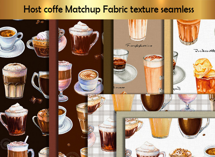 Second Life Marketplace - Host coffe Matchup Fabric texture seamless