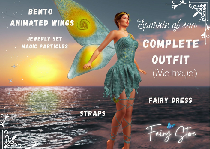 Second Life Marketplace - - Sparkle of sun - Fairy Outfit (Maitreya ...
