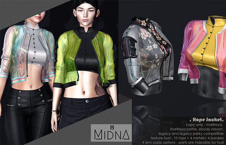 Second Life Marketplace - MIDNA - Hope Jacket - RED
