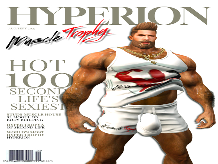Second Life Marketplace - .::Hyperion::. - White Muscle Trophy Gym Shorts