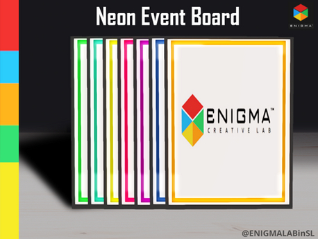 Second Life Marketplace - *E* LAB Neon Event Board Set