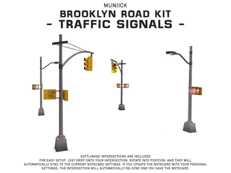 Second Life Marketplace - Muniick - Brooklyn Traffic Signal Set