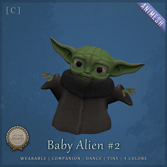 Second Life Marketplace - [C] Animesh Follower - Baby Alien 2