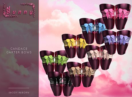 Second Life Marketplace - candace garter bows - reborn