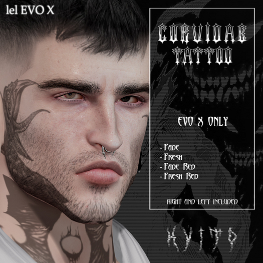 Second Life Marketplace - [KVITO] Corvidae Tattoo