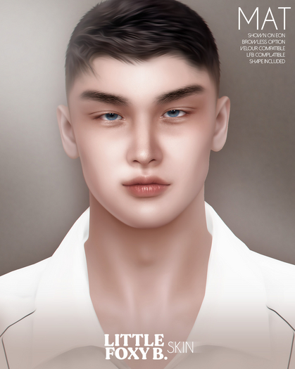 Second Life Marketplace - (ADD ME) ~Little Foxy B.~ Mat VELOUR Skin ...