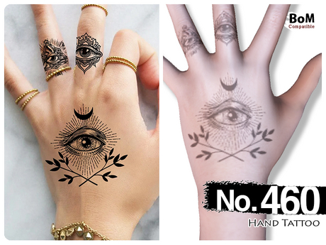 Second Life Marketplace - (Hand Tattoo) No.460 - BoM