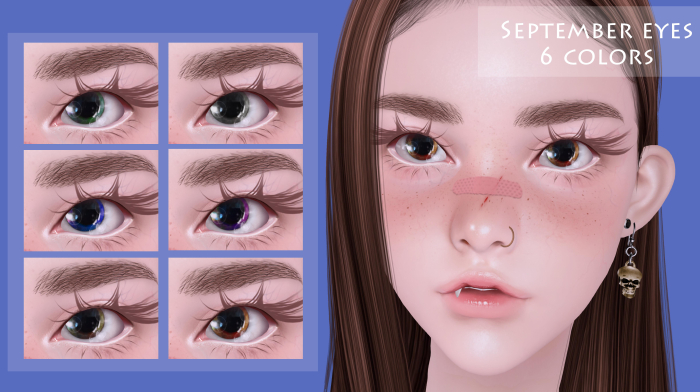 Second Life Marketplace - September Eyes - BOM, Lelutka EvoX applier