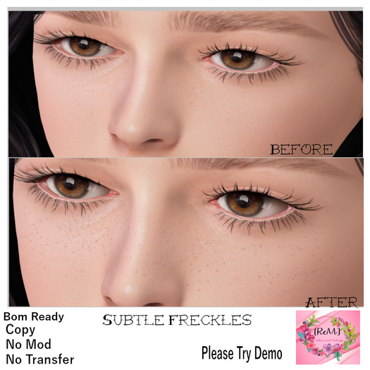 Second Life Marketplace - [ReM] Subtle Freckles