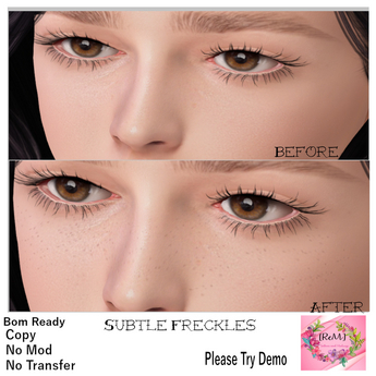 Second Life Marketplace - [ReM] Subtle Freckles