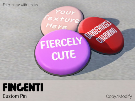 Second Life Marketplace - Fingenti: Custom Pin