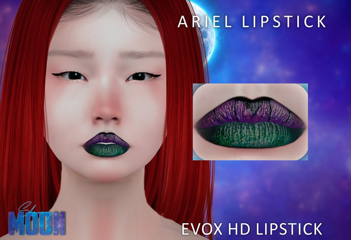 Second Life Marketplace - Shining Moon - Ariel Lipstick - Lelutka