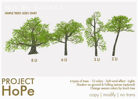 Second Life Marketplace - HoPe Tree Seasons - Pack 02
