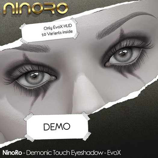 Second Life Marketplace - NinoRo - Demonic Touch Eyeshadow - DEMO ...