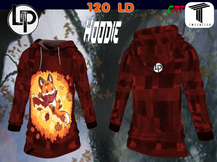 Second Life Marketplace - #*LW HW Fox Fitted - Hoodie alon