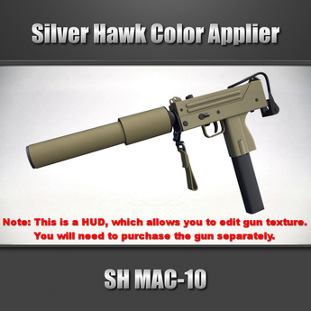 Second Life Marketplace - SH RP Prop Gun - MAC-10 (Female Version)