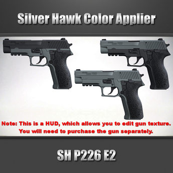 Second Life Marketplace - SH RP Prop Gun - P226 E2 (Female Version)