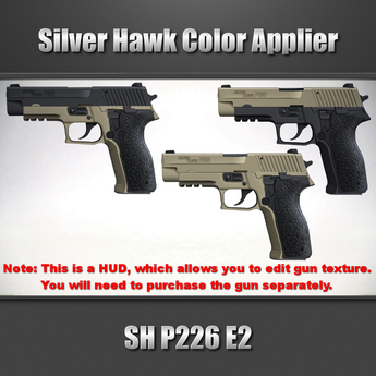 Second Life Marketplace - SH RP Prop Gun - P226 E2