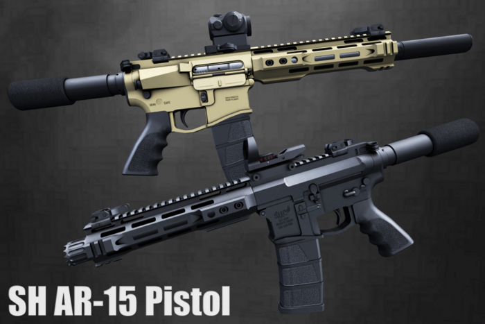 Second Life Marketplace - SH RP Prop Gun - AR-15 Pistol (Female Version)