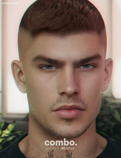 Second Life Marketplace - Volkstone Mazuk Facial Hair [03 Styles] - Pack