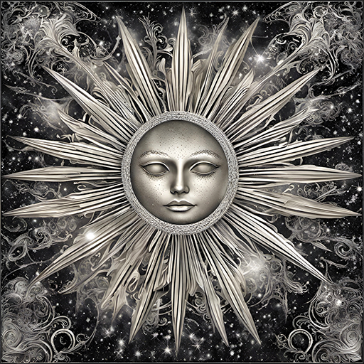 Second Life Marketplace - Texture - Silver Stars & Sun #4