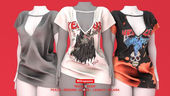 Second Life Marketplace - Nitropanic_Rock Dress (FATPACK) add