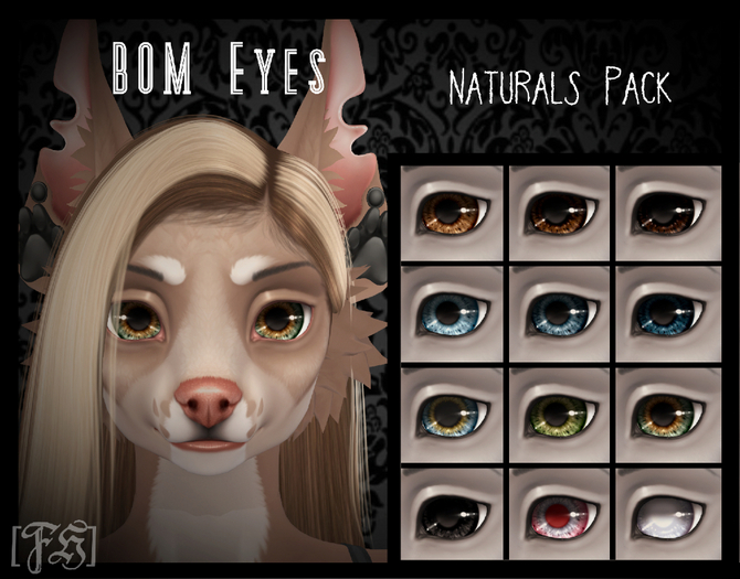 Second Life Marketplace - [FH] BOM Eyes - Naturals Pack