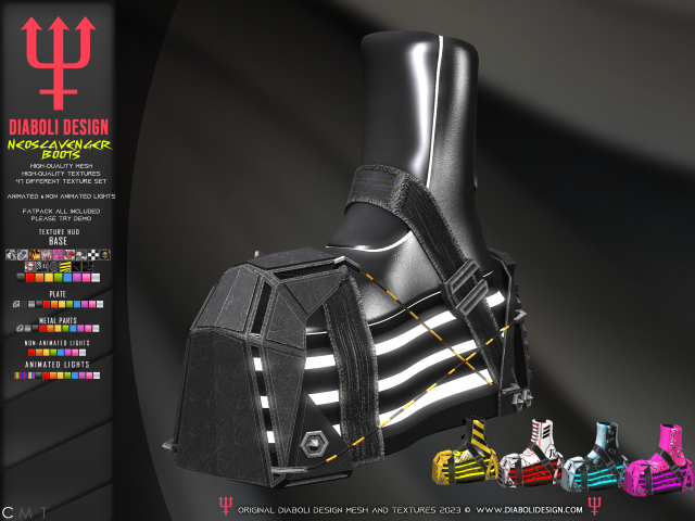 Second Life Marketplace - DIABOLI DESIGN - DEMONIC BOOTS