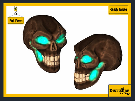 Second Life Marketplace - ::DisturbeD:: Halloween Enchanted Skull ...
