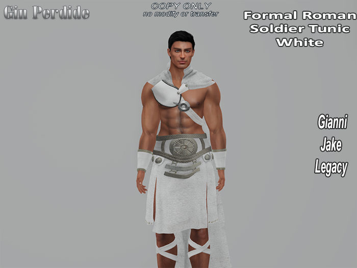 Second Life Marketplace - GP Formal Roman Soldier Tunic White