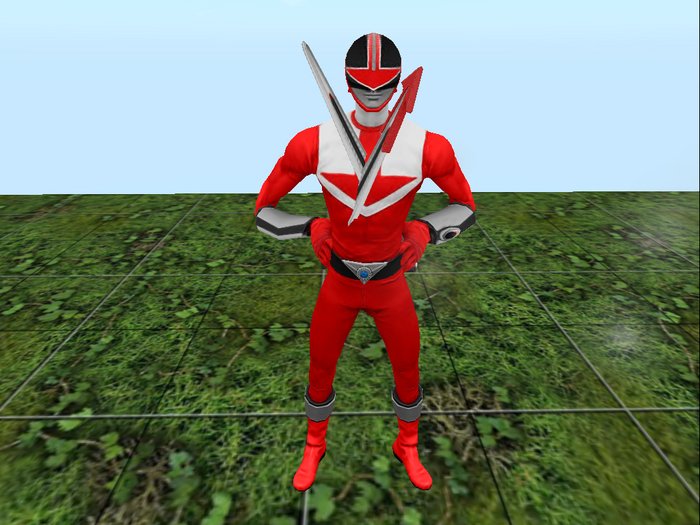 Second Life Marketplace - power rangers time force red ranger avatar