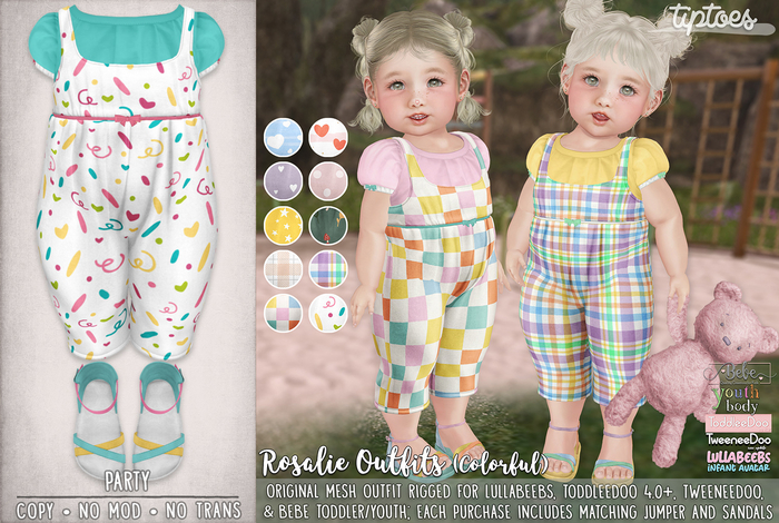 Second Life Marketplace - . tiptoes - Rosalie Outfit - Party