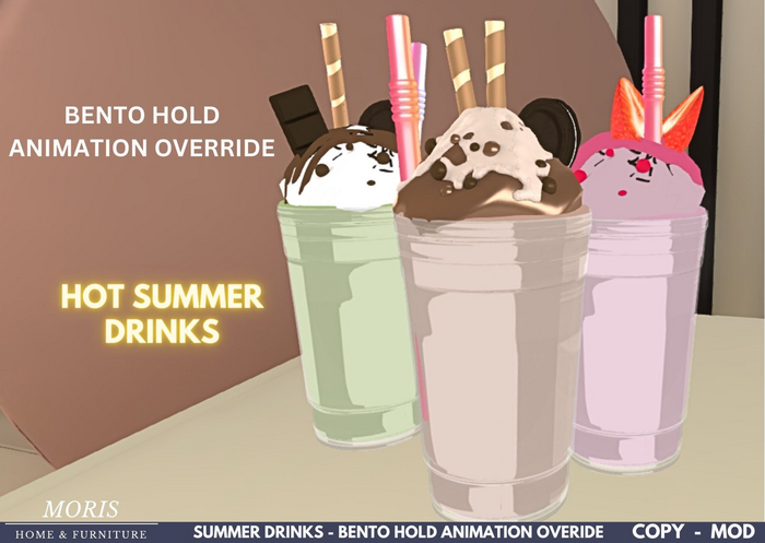Second Life Marketplace - MORIS - SUMMER DRINKS - Flavored Coffee Bento ...