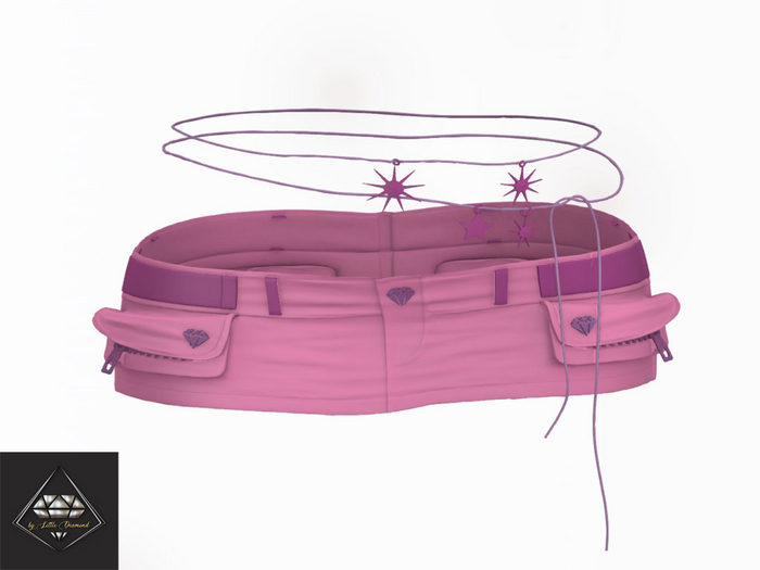 Second Life Marketplace - -LD- Explotion Skirt And Belly Chain Pink