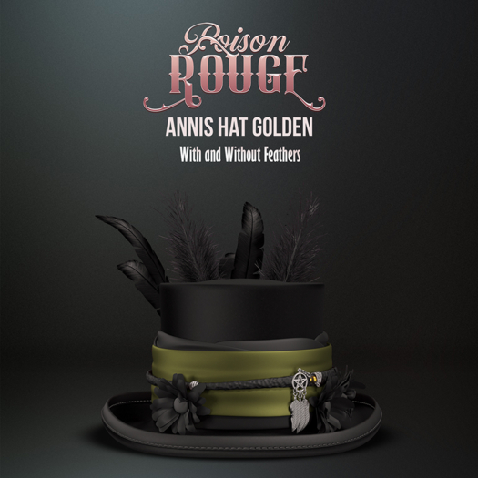 Second Life Marketplace - POISON ROUGE Annis Hat Golden