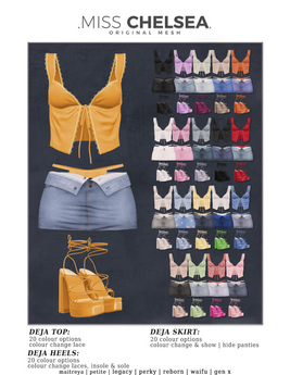 Second Life Marketplace - .miss chelsea. Deja Top Orange