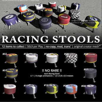 Second Life Marketplace - 1. 22769 - Racing Stool #01 - COMMON