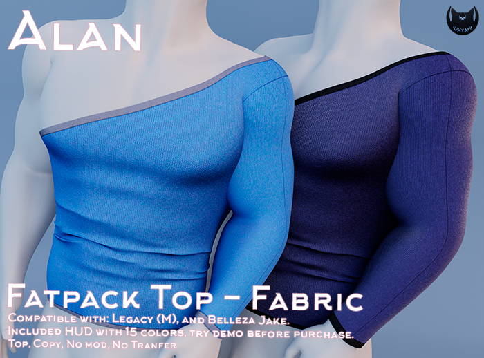Second Life Marketplace - ~UKYAH~ Alan Top Fabric - UNPACKER