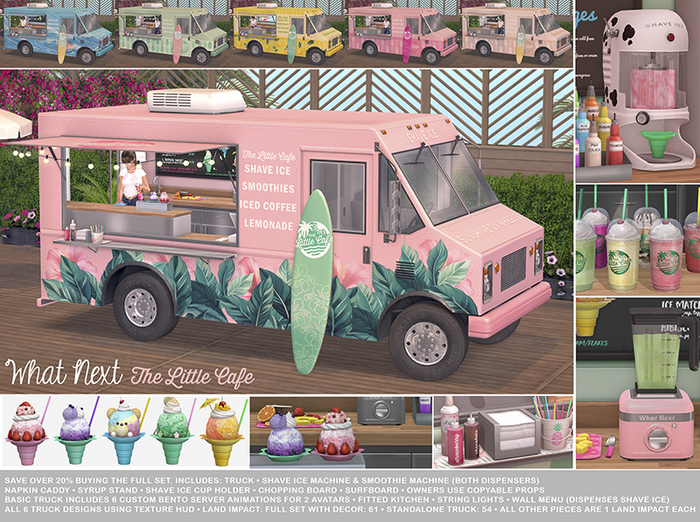 Second Life Marketplace - {wn} Little Cafe Full Set (boxed)