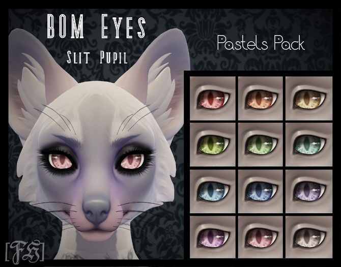 Second Life Marketplace - [FH] BOM Eyes - Slit Pupil - Pastels
