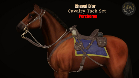 Second Life Marketplace - Cheval D'or / Teeglepet Percheron / Cavalry ...