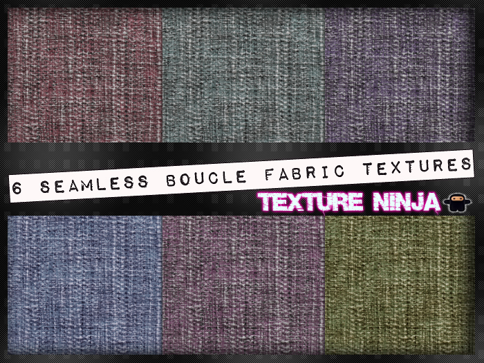 Second Life Marketplace - TEXTURE NINJA -> 6 x Boucle Textures