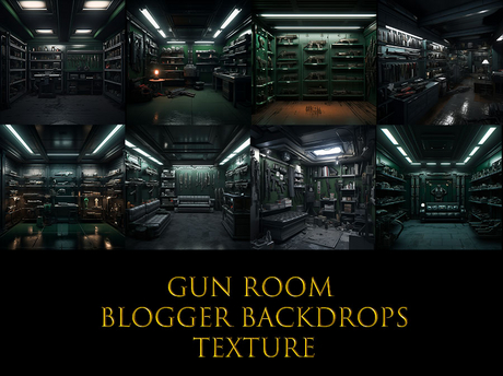 Second Life Marketplace - SATO - Gun Room Blogger backdrop Textures