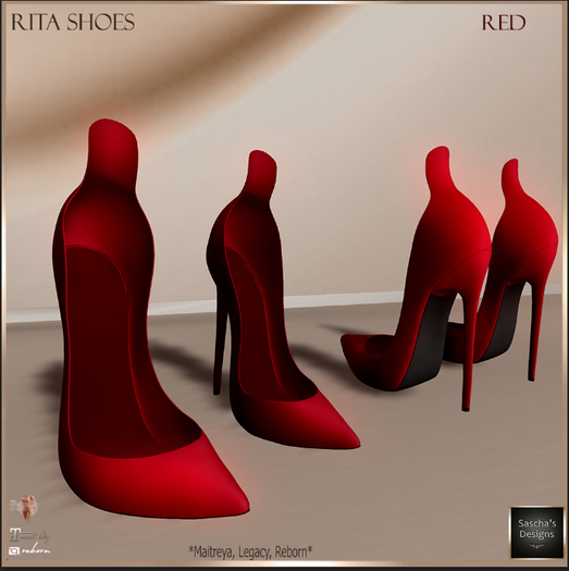 Second Life Marketplace - SAS - Rita Red Shoes