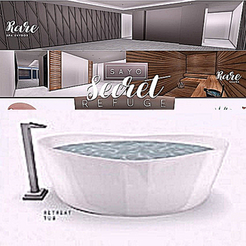 Second Life Marketplace - SAYO - Secret Refuge Gacha - RETREAT TUB - COMMON