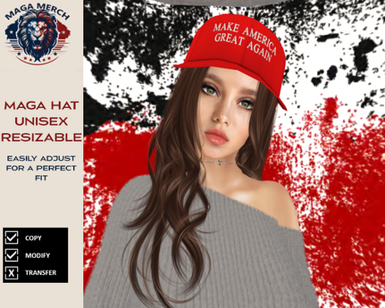 Second Life Marketplace - MAGA Maci Red MAGA Hat