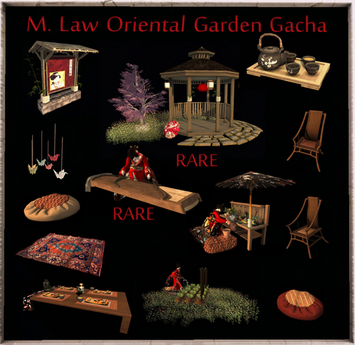 Second Life Marketplace - .:M.LAW:. Oriental GARDEN Gacha board